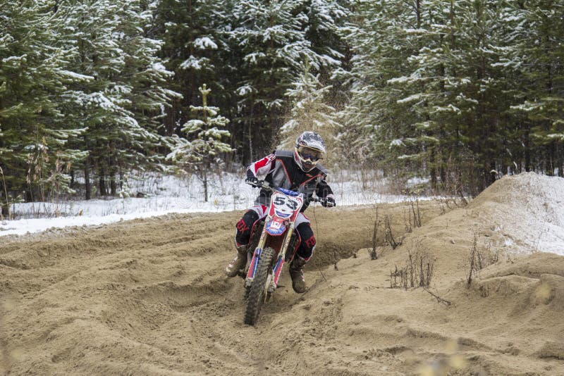 Motocross. editorial image. Image of race, rider, light - 45825850