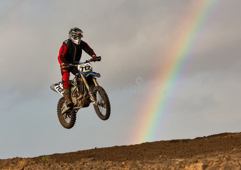 Motocross Practise Participant in Tain MX, Scotland. Editorial Stock ...