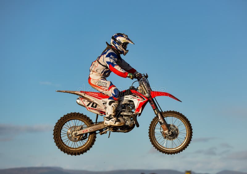 Motocross Practise Participant in Tain MX, Scotland. Editorial Image ...