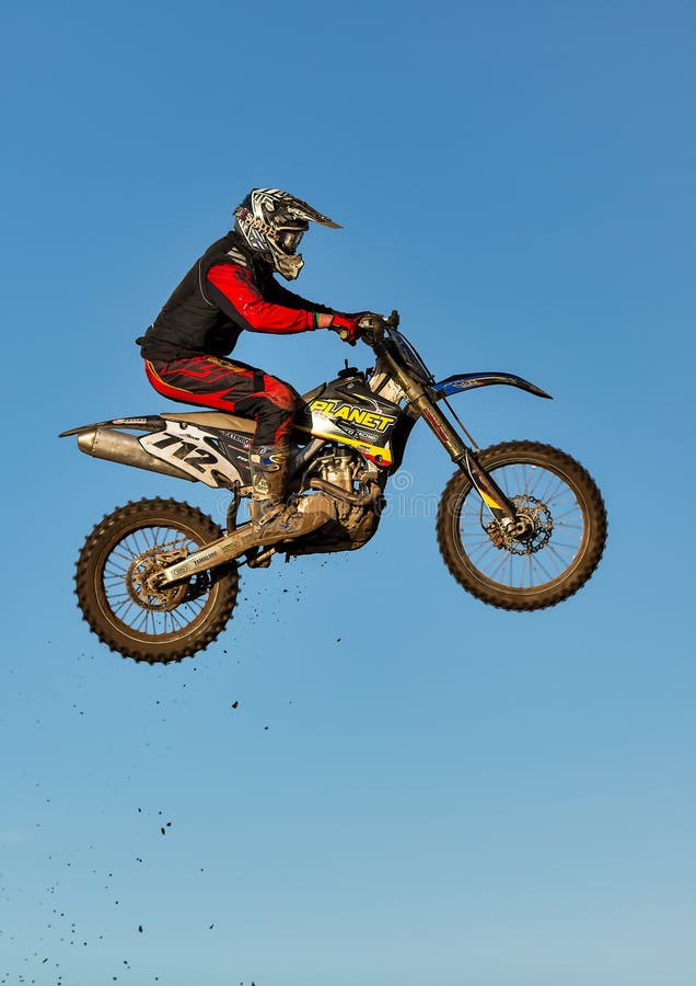 Motocross Practise Participant in Tain MX, Scotland. Editorial Stock ...