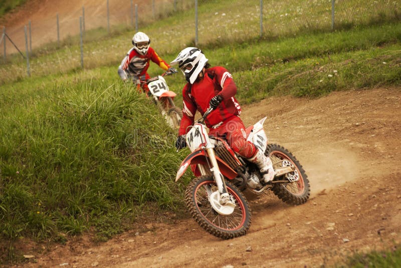 Motocross Riders in the Jump Editorial Image - Image of jump, quickly ...