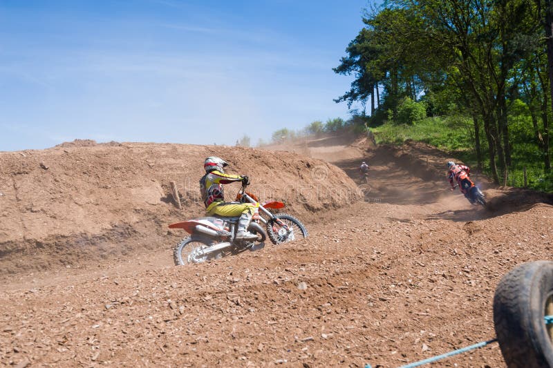 Motocross riders stock image. Image of blue, equipment - 33472511