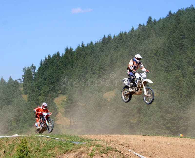 Motocross riders on track editorial image. Image of european - 6621395