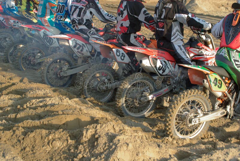 Motocross start editorial stock photo. Image of race - 10919463