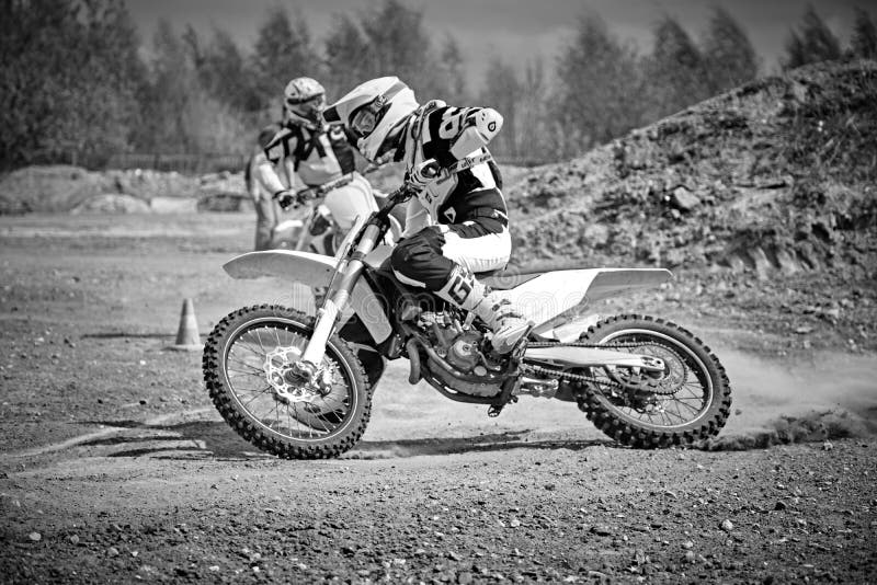 Motocross Training in Moscow at the Technical Sports Stadium Editorial ...