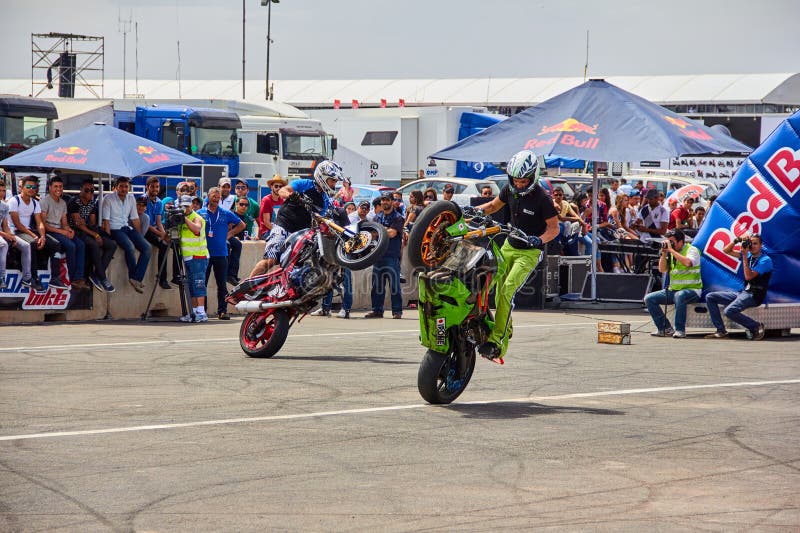 MotoGP Rider in Action at Marrakech MotoGP 2014 Editorial Stock Photo ...