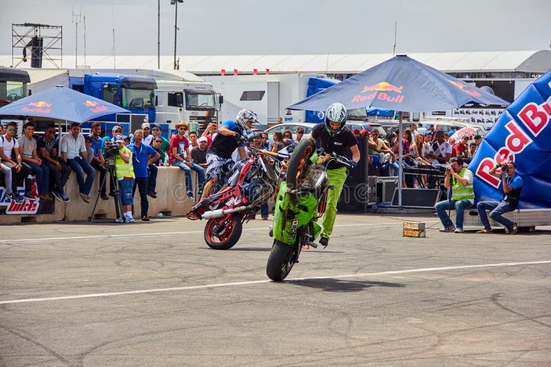 MotoGP Rider in Action at Marrakech MotoGP 2014 Editorial Image - Image ...