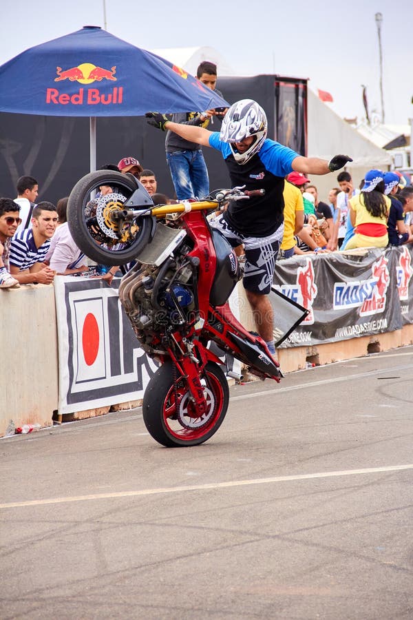 MotoGP Rider in Action at Marrakech MotoGP 2014 Editorial Stock Image ...