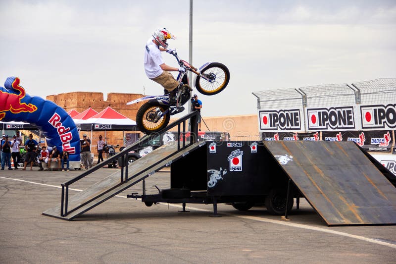 MotoGP Rider in Action at Marrakech MotoGP 2014 Editorial Stock Photo ...
