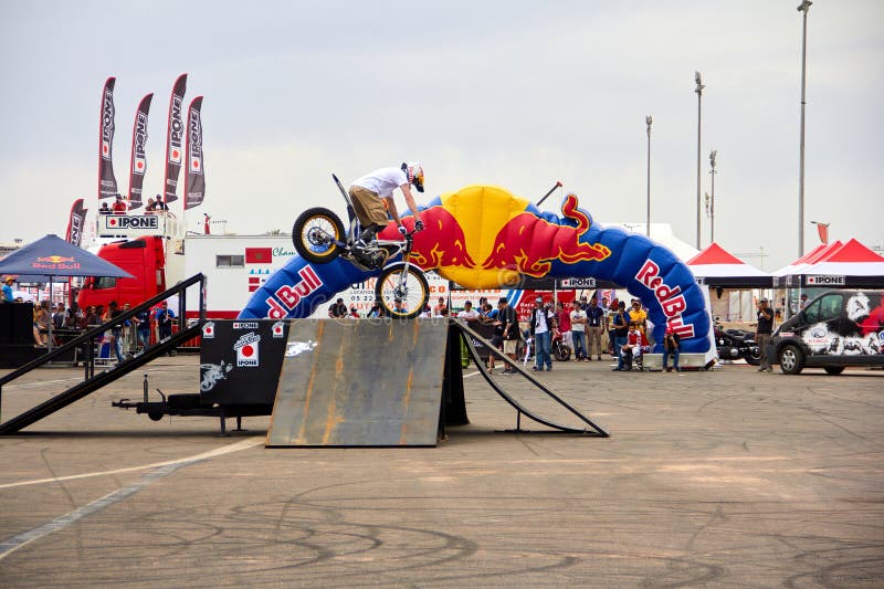 MotoGP Rider in Action at Marrakech MotoGP 2014 Editorial Image - Image ...