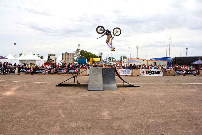 MotoGP Rider in Action at Marrakech MotoGP 2014 Editorial Image - Image ...