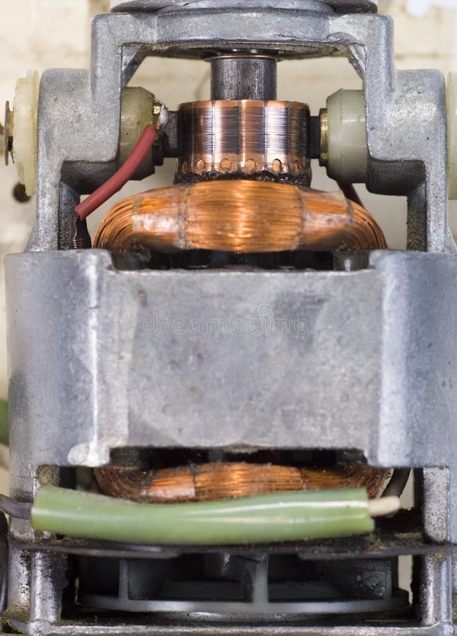 Opened AC Electric Motor. stock photo. Image of electric - 5129786