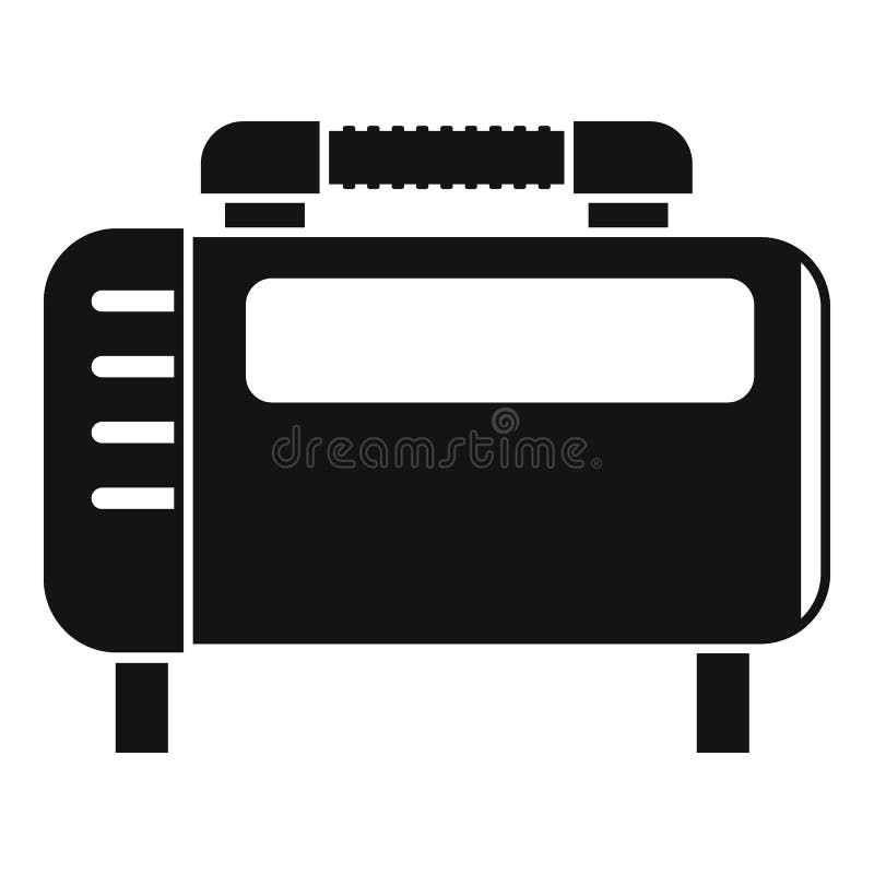 Motor Air Compressor Icon, Simple Style Stock Vector - Illustration of ...