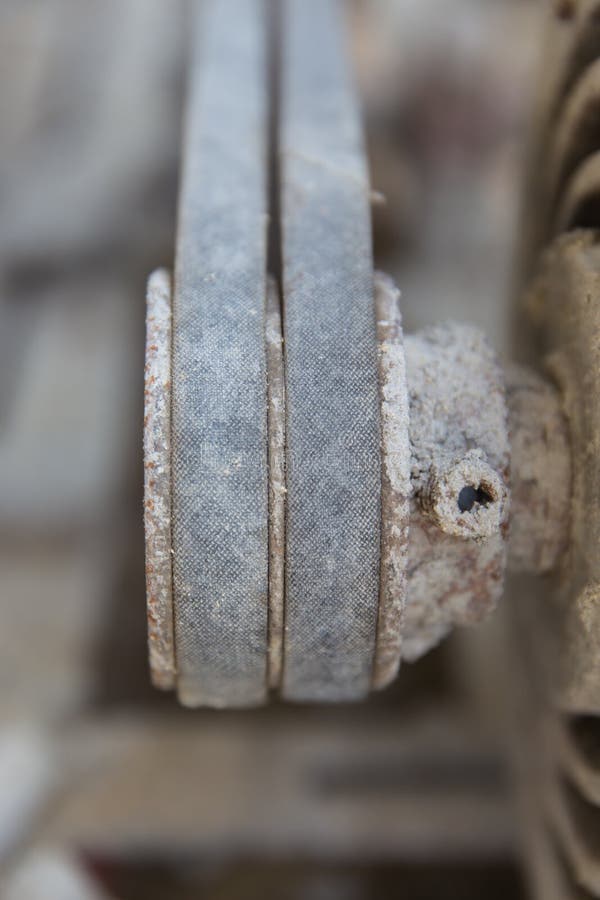 Motor,belt,rust,worn-out,black Stock Image - Image of notch, gear: 40250471