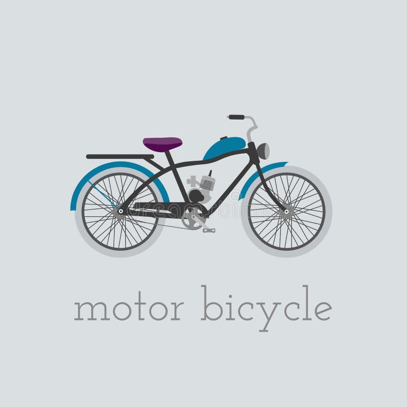 Motor bicycle stock illustration. Illustration of poster - 69108478