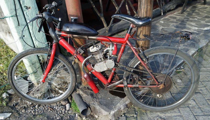 Motor Bike stock image. Image of bike, engine, bicycle - 87133233