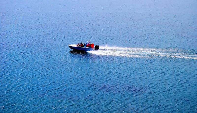 Motor Fast Boat in Baltic Sea Power Boating Stock Image - Image of ...