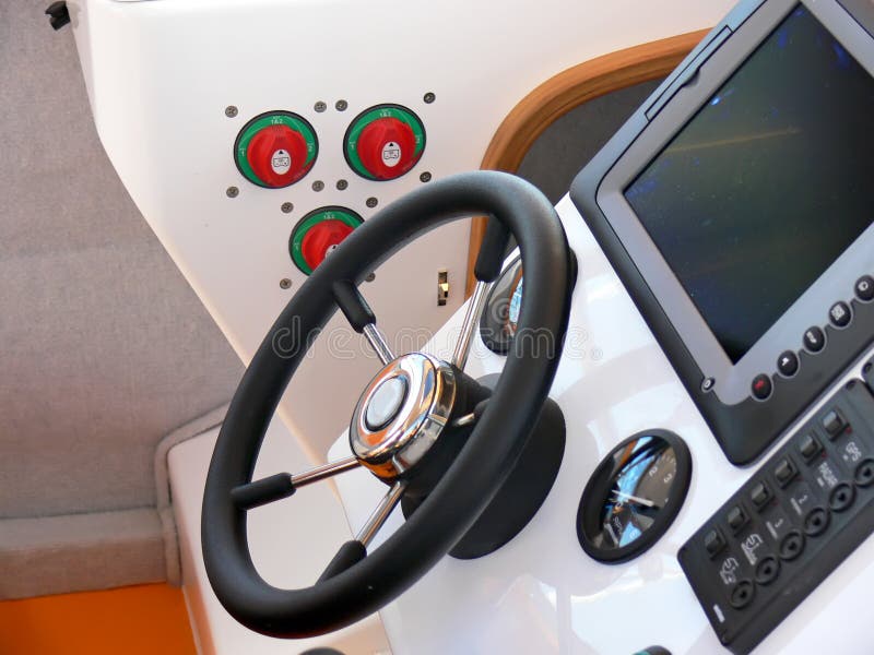 Motor Boat Control Panel Picture. Image: 6099175