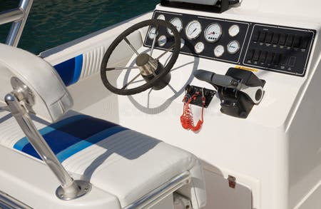 Motor boat control panel stock photo. Image of control - 7863274