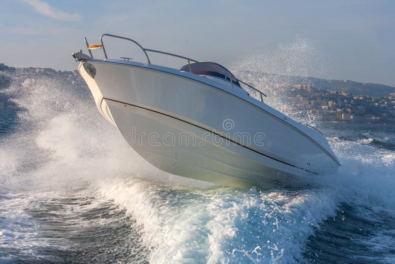 Fast Boat stock image. Image of green, foam, holiday - 32219087