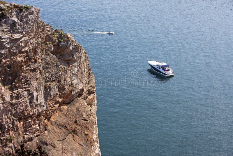 Motor boat stock image. Image of ocean, moor, cliff, coast - 31423153