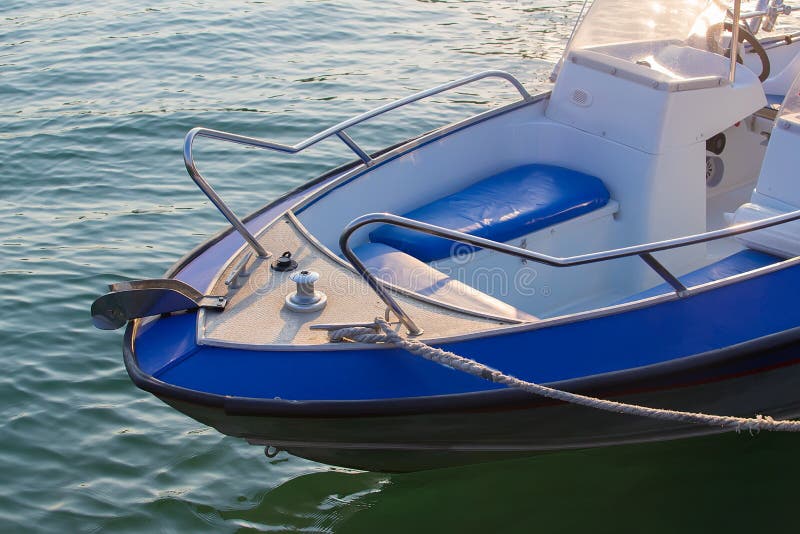 Motor boat on the sea stock photo. Image of close, sport - 68774104