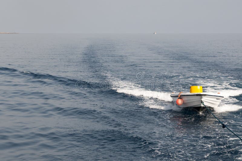 Motor boat in the sea stock photo. Image of sail, water - 77297644