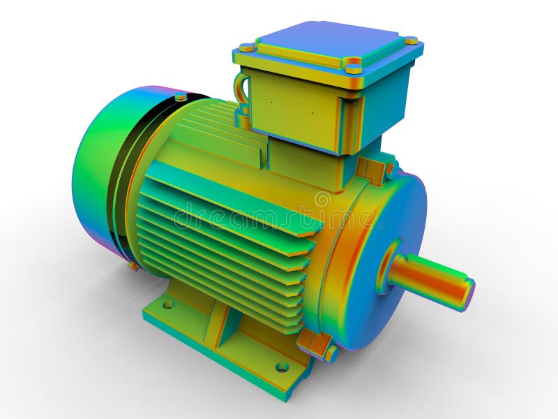 Motor bonde do arco-íris ilustração stock. Ilustração de poderoso ...