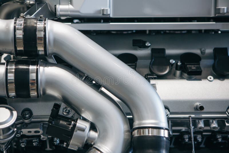 Motor or Car Engine Inside. Technology Background Stock Photo - Image ...