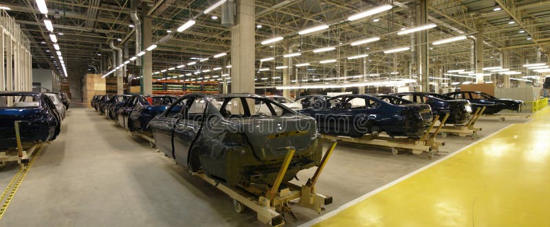 Motor-car factory stock image. Image of serial, production - 10213597