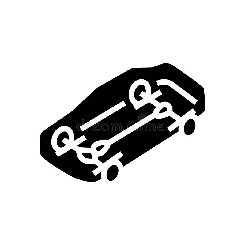 Motor Car Glyph Icon Vector Illustration Stock Illustration ...