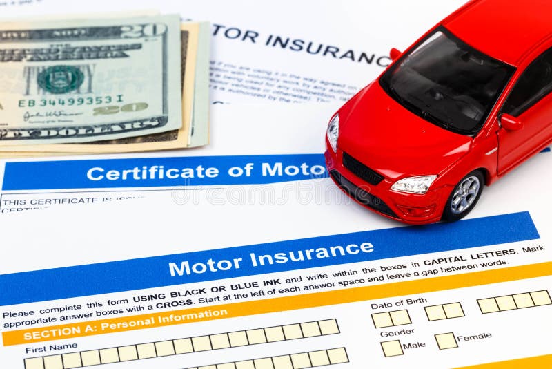 Motor or Car Insurance Accident Report Form Stock Photo - Image of ...