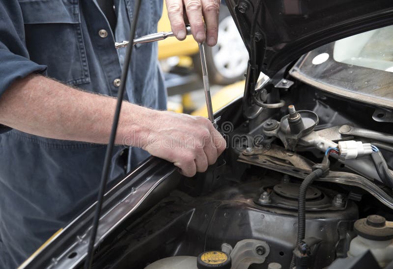 Motor car in repair shop stock photo. Image of repair - 61833818