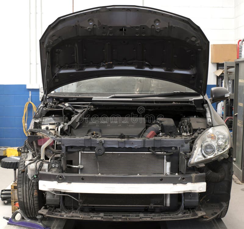 Motor car in repair shop stock photo. Image of industry - 61833628