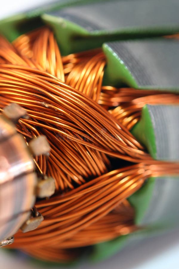 Motor Coil stock photo. Image of cast, copper, coil, winding - 10384574