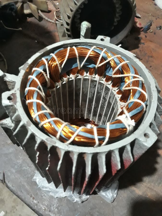 Motor Coil stock photo. Image of metal, copper, rotor - 10384564