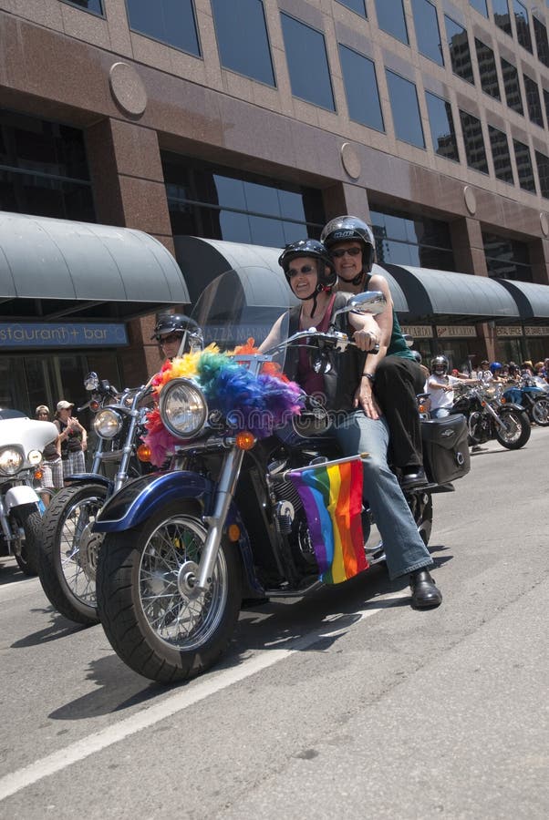 Motor Cyclists at the Toronto Gay Pride Procession Editorial Stock ...
