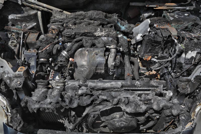 Motor quemado foto de archivo. Imagen de acero, ruina - 26309190