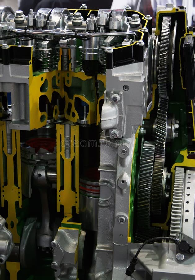 Motor De Coche De Motor Con Gasolina Motor De La Gasolina Engine Piezas ...