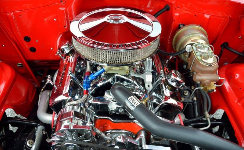 Motor De Coche Modificado Para Requisitos Particulares Foto de archivo ...