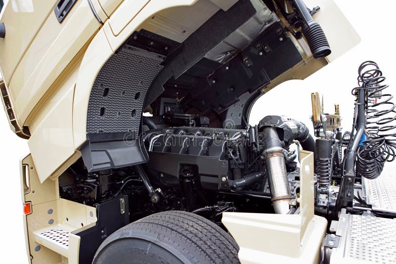 Motor del camión foto de archivo. Imagen de cabina, mantenga - 30172638