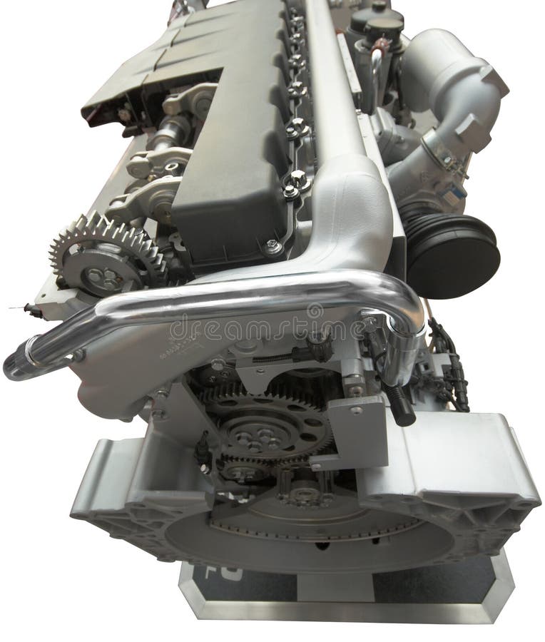 Motor Del Carro, Aislado Sobre Blanco Imagen de archivo - Imagen de ...