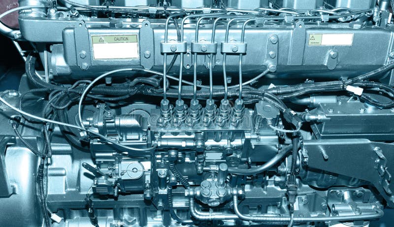 Motor diesel imagen de archivo. Imagen de combustible - 7489309
