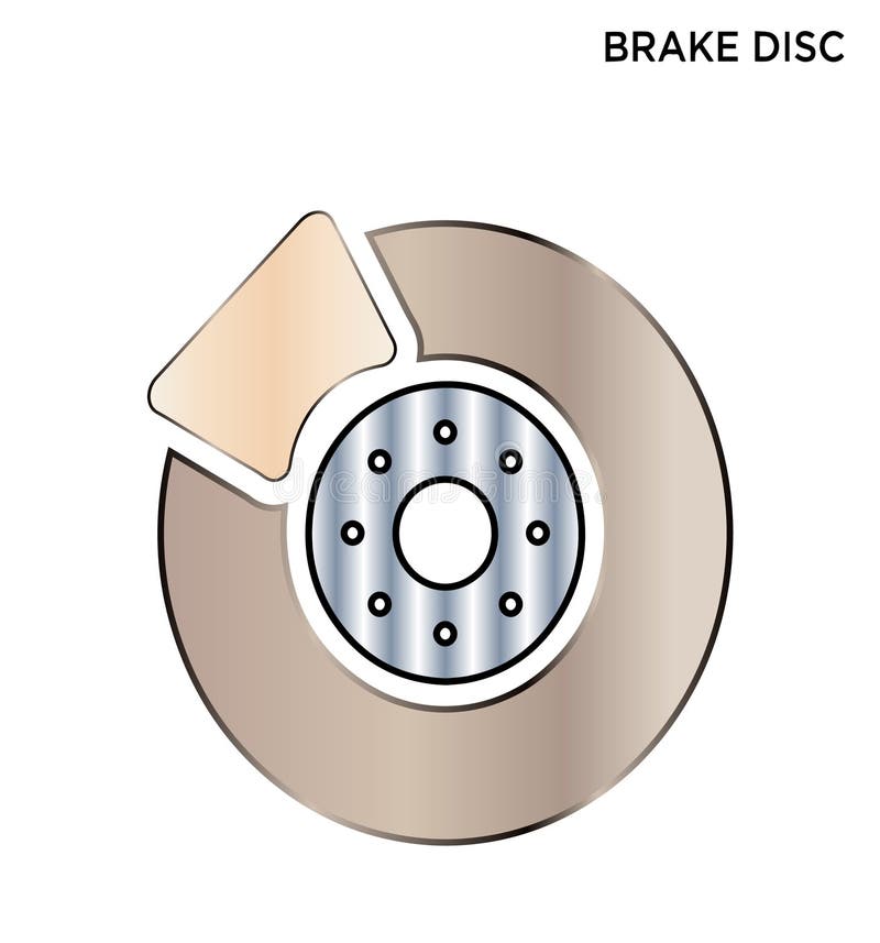 Motor Disc Brake Icon Editable Symbol Design Stock Vector ...