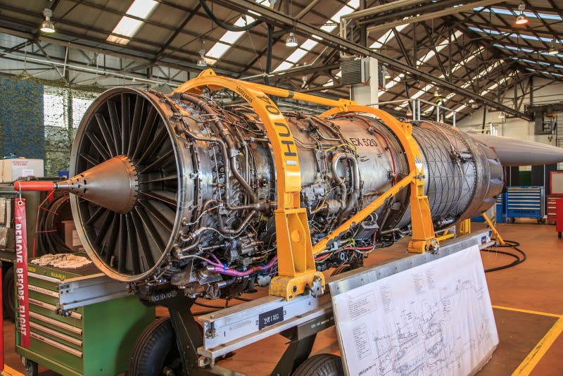 Motor de jato foto editorial. Imagem de turbina, aço - 21508761