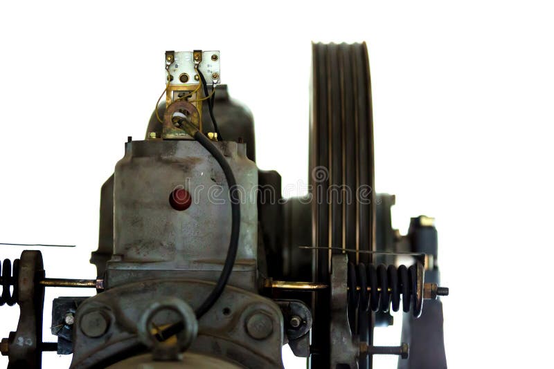 Motor Driven with Sling Cable and Wheel in Control Room Stock Image ...