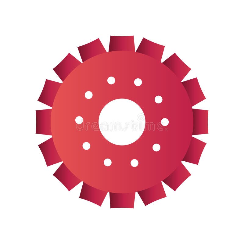 Car Motor Gear Icon, Cartoon Style Stock Vector - Illustration of ...