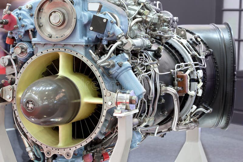 Helicopter turbine engine stock image. Image of turbine - 33927943