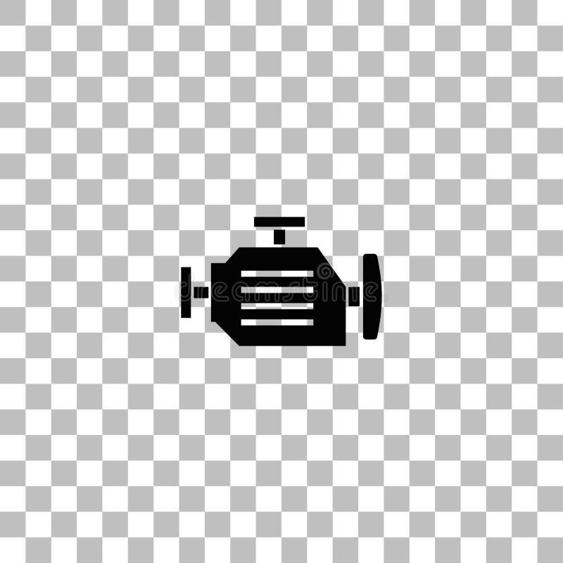 Motor icon flat stock illustration. Illustration of bike - 182508218