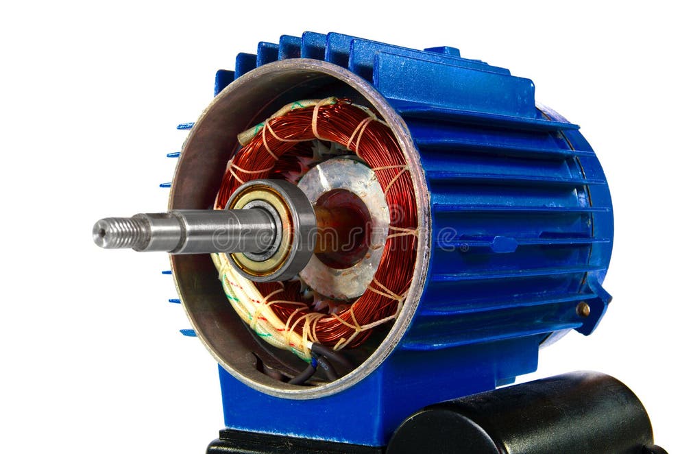 Motor, Isolated on a White Background Stock Photo - Image of industry ...
